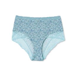 Tchibo - Highwaist-Panty - Damen - Gr. XL - t&uuml;rkis/gebl&uuml;mt