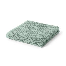 Tchibo - Jacquard-Badetuch - gr&uuml;n