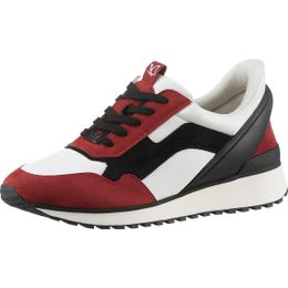 Caprice Damen Sneaker wei&szlig;-rot Gr&ouml;&szlig;e 38