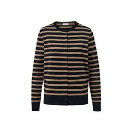 Tchibo - Gestreifter Feinstrick-Cardigan - Damen - Gr. L - schwarz/gestreift