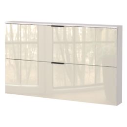 Tchibo - Schuhschrank &raquo;Valega&laquo; - 140x19x85cm - Holz / Glas / Metall