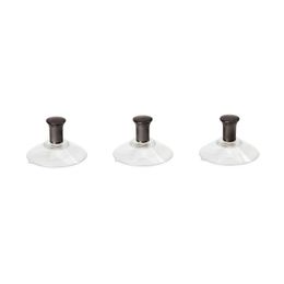 Tchibo - 3 Haken mit Saugnapf - schwarz