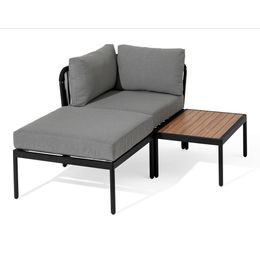 Tchibo - Modulare Lounge mit Textilgeflecht - 142x74x76cm - anthrazit - Aluminium / Polyester / Polyurethan