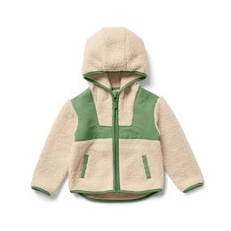 Tchibo - Kinder-Teddy-Jacke - Herren - Gr. 110/116 - gr&uuml;n