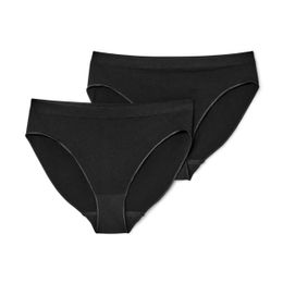Tchibo - 2 Seamless Slips - Damen - Gr. S - schwarz