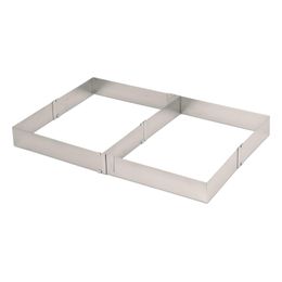 Tchibo - Edelstahl-Backrahmen - silber