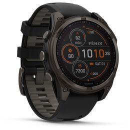 Garmin Fenix 8 47mm Solar Sapphire Titan Sportuhr - Gr&ouml;&szlig;e Einheitsgr&ouml;&szlig;e - grau