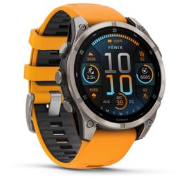 Garmin Fenix 8 47mm Amoled Sapphire Titan Sportuhr - Gr&ouml;&szlig;e Einheitsgr&ouml;&szlig;e - grau