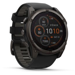 Garmin Fenix 8 51mm Solar Sapphire Titan Sportuhr - Gr&ouml;&szlig;e Einheitsgr&ouml;&szlig;e - grau