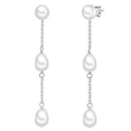 Valero Pearls Ohrringe Damen Gr&ouml;&szlig;e One Size silber / perlwei&szlig;