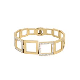 SOHI Armband 'Rylie' Damen Gr&ouml;&szlig;e Onesize gold / transparent