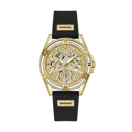 Guess Analoguhr 'Queen' Damen Gr&ouml;&szlig;e One Size gold / silbergrau / schwarz