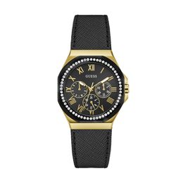 Guess Uhr ' GLAZE ' Damen Gr&ouml;&szlig;e One Size gold / schwarz