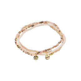Pilgrim Armband 'Indigo' Damen Gr&ouml;&szlig;e One Size creme / cappuccino / gold / altrosa