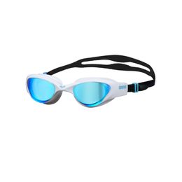arena Schwimmbrille 'THE ONE MIRROR' Herren Gr&ouml;&szlig;e XS/XL azur / hellblau / wei&szlig;