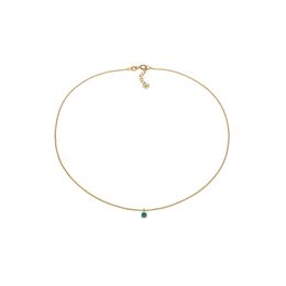 Elli Kette 'Choker' Damen Gr&ouml;&szlig;e 36 gold / smaragd