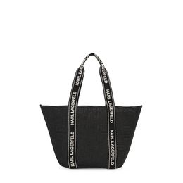 K by KARL LAGERFELD Karl Lagerfeld Strandtasche 'Essential' Damen Gr&ouml;&szlig;e One Size schwarz / wei&szlig;