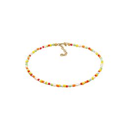 Elli Fu&szlig;schmuck Damen Gr&ouml;&szlig;e 22 hellblau / gold / feuerrot / perlwei&szlig;