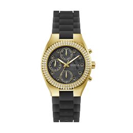 Guess Analoguhr ' JELLY ' Damen Gr&ouml;&szlig;e One Size gold / schwarz