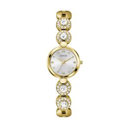 Guess Analoguhr 'Stardom' Damen Gr&ouml;&szlig;e One Size gold / wei&szlig;