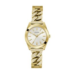 Guess Uhr 'Serena' Herren Gr&ouml;&szlig;e One Size gold / wei&szlig;