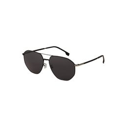 BOSS Sonnenbrille Herren Gr&ouml;&szlig;e 61 schwarz / silber