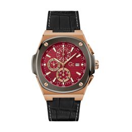 Gc Uhr Herren Gr&ouml;&szlig;e One Size gold / silbergrau / bordeaux / schwarz