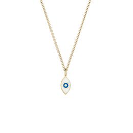 Elli Kette 'Evil Eye' Damen Gr&ouml;&szlig;e 45 blau / gold / wei&szlig;