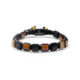 Gt Collection Armband 'Flat-Bead' Herren Gr&ouml;&szlig;e One Size braun