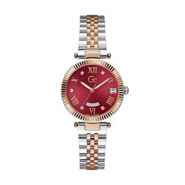 Gc Uhr 'Flair' Damen Gr&ouml;&szlig;e One Size rosegold / weinrot / silber
