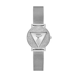 Guess Uhr Damen Gr&ouml;&szlig;e One Size silber / transparent