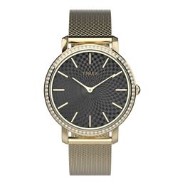 Timex Analoguhr 'Transcend City Collection' Damen Gr&ouml;&szlig;e One Size gold / schwarz