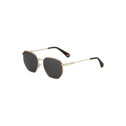Polaroid Sonnenbrille Herren Gr&ouml;&szlig;e 56 gold / schwarz