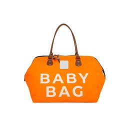 Bagmori Wickeltasche Gr&ouml;&szlig;e One Size braun / orange / wei&szlig;