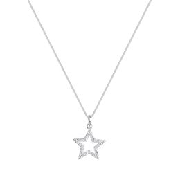 Elli Kette 'Astro' Damen Gr&ouml;&szlig;e 45 silber / transparent