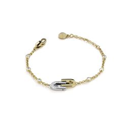 Furla Jewellery Armband 'Arch Double' Damen Gr&ouml;&szlig;e One Size gold / silber / transparent