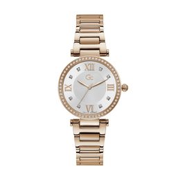 Gc Analoguhr 'Gc LadyCrystal' Damen Gr&ouml;&szlig;e One Size rosegold