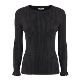 Influencer Pullover Damen Gr&ouml;&szlig;e L schwarz