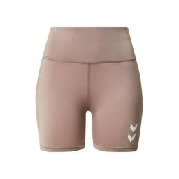 Hummel Sportshorts 'Tola' Damen Gr&ouml;&szlig;e L hellbraun / wei&szlig;