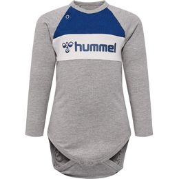 Hummel Body 'MURPHY' Jungen Gr&ouml;&szlig;e 74 blau / graumeliert / wei&szlig;