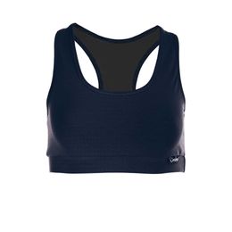 WINSHAPE Sport-BH 'WVR1' Damen Gr&ouml;&szlig;e XS dunkelblau / wei&szlig;