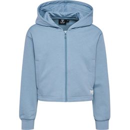 Hummel Sweatjacke M&auml;dchen Gr&ouml;&szlig;e 116 hellblau / wei&szlig;