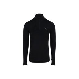 Danish Endurance Lamgarmshirt 'Half Zip' Herren Gr&ouml;&szlig;e M schwarz