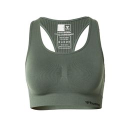 Hummel Sport-BH Damen Gr&ouml;&szlig;e S dunkelgr&uuml;n / schwarz