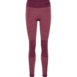 Hummel Sporthose Damen Gr&ouml;&szlig;e L lilameliert / rotviolett