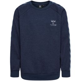 Hummel Sweatshirt 'Wong' Jungen Gr&ouml;&szlig;e 152 marine / himmelblau / wei&szlig;