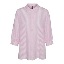 Vero Moda Curve Bluse 'MOLLY' Damen Gr&ouml;&szlig;e 5XL pink / wei&szlig;