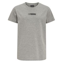 Hummel T-Shirt Jungen Gr&ouml;&szlig;e 116 graumeliert / schwarz / wei&szlig;