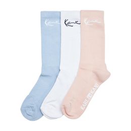 Karl Kani Socken Damen Gr&ouml;&szlig;e 39/42 blau / rosa / schwarz / wei&szlig;