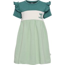 Hummel Kleid 'Talya' M&auml;dchen Gr&ouml;&szlig;e 86 creme / pastellgr&uuml;n / dunkelgr&uuml;n